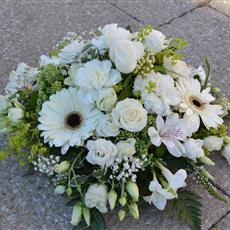 White and Green Posy